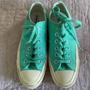 Converse | Shoes | Chuck Taylor Converse 7 Ox Aqua Low Top Sneaker ...